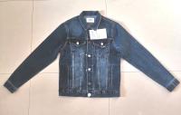 China Men's Slim Fit Denim Jacket Long Sleeve Casual Jeans Jacket Size S-3XL Custom Logo for sale