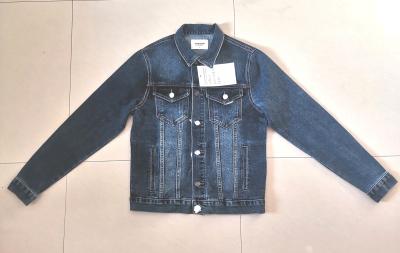 China Men's Slim Fit Denim Jacket Long Sleeve Casual Jeans Jacket Size S-3XL Custom Logo for sale