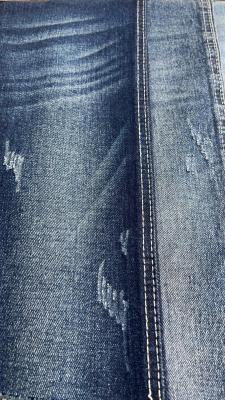 China Blue Stretch Denim Fabric Cotton Poly Rayon Spandex 10 oz for Jacket Shirt for sale