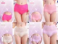 China Seamless Women Cotton Poly Rayon Spandex Triangular Panty 50gsm Custom for sale
