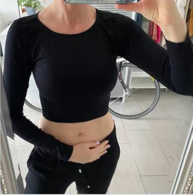 China Seamless Women's Yoga Gym Set Long Sleeve Bra High Waist Leggings 2 Piece for sale