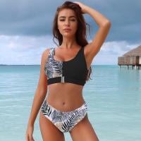China Custom Women Swimwear 2 Piece Bikini Set Beach Wear Bra Panty Size 26 27 28 for sale