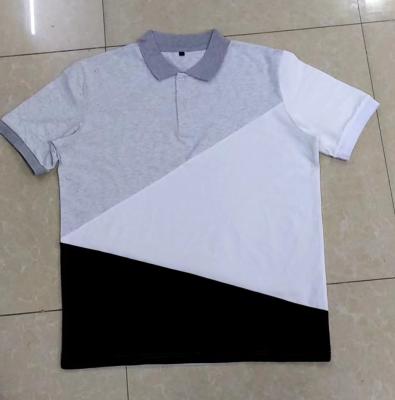 China Custom Cotton Polyester Rayon Men's Short Sleeve Polo T-Shirt 25 for sale