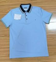 China Custom Cotton Polyester Rayon Men's Short Sleeve Polo T-Shirt 36 Size Sports Casual Wear for sale