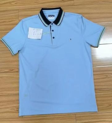 China Custom Cotton Polyester Rayon Men's Short Sleeve Polo T-Shirt 36 Size Sports Casual Wear for sale