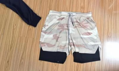 China Custom Cotton Poly Rayon Men's Gym Shorts 110gsm Breathable Sports Workout Pants for sale