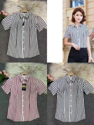 China Custom Cotton Polyester Women Polo Dress Shirts Long Short Sleeve Regular Formal Kcs2 for sale