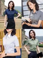 China Custom Cotton Polyester Women's Fashion Polo Shirts Long Short Sleeve Regular Fit KCS3 for sale