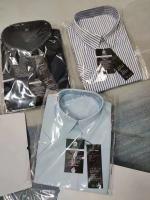 China Custom Cotton Polyester Long Sleeve Dress Shirt for Men Formal Business Wear KCS10 for sale