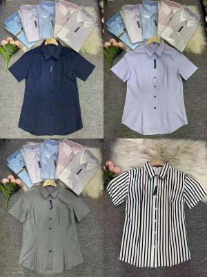 China Custom Cotton Polyester Lady Polo Dress Shirts Long Short Sleeve Formal Wear KCS8 for sale
