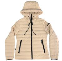 China Women Winter Down Jacket Hooded Thick Padded Coat Outdoor Warm Zipper 420 Fill Power for sale