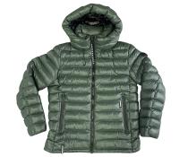 China Men's Winter Puffer Coat Thick Padding Hoodie Jacket 100g Fill Warm Outdoor Zipper Coat for sale