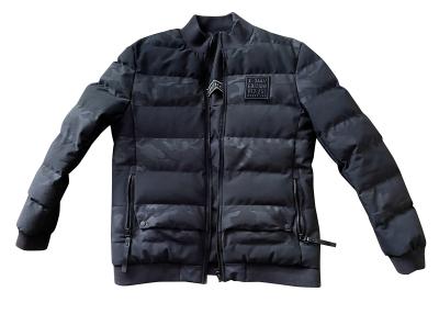 China Custom Men's Winter Down Jacket 100g Padding Outdoor Thick Warm Zipper Coat F420 for sale