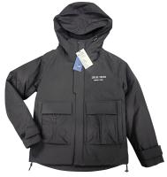 China Men's Winter Puffer Jacket with Hood 100g Thick Padding Down Coat F420 Outdoor Wear for sale