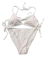 China Custom Logo Women Two Piece Bikini Set Elastic Beach Swimwear F420 Sw1 for sale