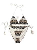 China Women's Two Piece Swimsuits Black Beach Wear F420 Sw9 Custom Logo Available for sale