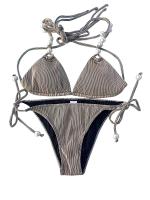 China Black Women 2 Piece Swimsuits Female Beach Wear Bikini Bra Panty F420 Sw12 for sale