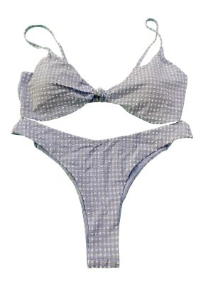 China Wholesale Custom Women 2 Piece Swimsuit Bikini Set F420 Beach Swimwear for Ladies for sale