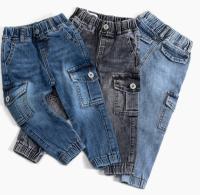 China Custom Logo Breathable Kids Jeans Soft Fabric Denim Pants for Boys Fashion 4-12 Years for sale