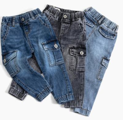 China Custom Logo Breathable Kids Jeans Soft Fabric Denim Pants for Boys Fashion 4-12 Years for sale