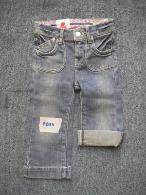 China Custom Logo Stretch Denim Pants for Girls Trend Children Jeans JRT14 13 for sale