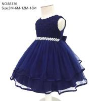 China Summer Girls Princess Dress Comfortable High Durability Pink Purple for Party for sale