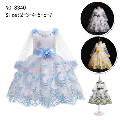 China Girls Round Neck Princess Dress Soft Comfortable Birthday Party Wear Ready to Ship for sale