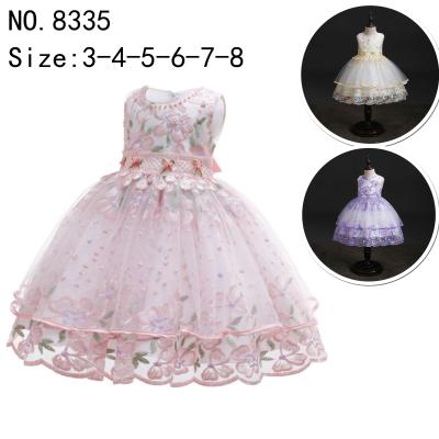 China Girls Princess Dress Zipper Closure Summer Party Wear Ready to Ship Stock 27 for sale