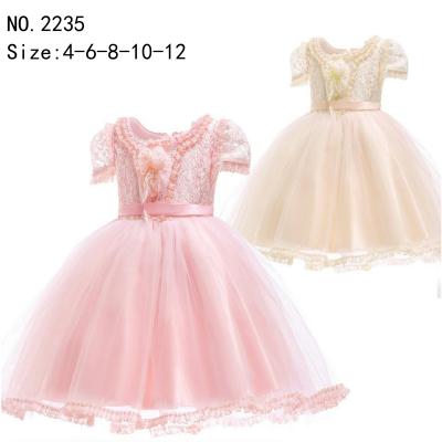 China Girls Princess Party Dress Evening Wear Ready to Ship Stock 130cm for sale