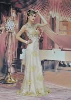 China Ladies Party Evening Dress Ready to Ship Stock Size 44 Elegant Fit for sale