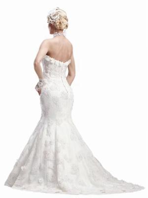 China Elegant Adult Lady Evening Dress Formal Party Wear with Zipper Closure 62cm Length for sale