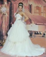 China Elegant Women Floor Length White Evening Dress with Zipper Party Wear for sale