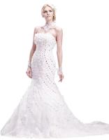 China White Floor Length Evening Dress for Women Party Formal Wear Stock Ready for sale