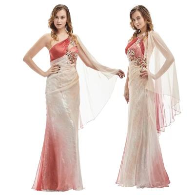 China Elegant Floor Length Zipper Lady Evening Dress for Formal Occasions 70cm for sale