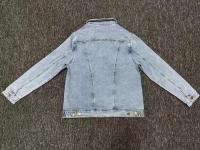 China Men's Slim Fit Denim Jacket Casual Blue Jeans Blouse Size 57 Custom Logo Wholesale for sale