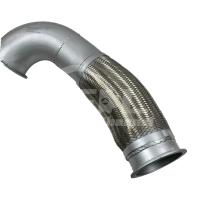 China Exhaust flexible pipe connection asembl of exhaust pipe WG9725540154 for HOWO truck parts for sale
