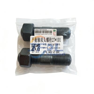 China Suspension Balance Shaft Double End Bolt 27101 AZ9770520228 Adjusting Shim Kit for SINOTRUK HOWO Heavy Duty Trucks for sale