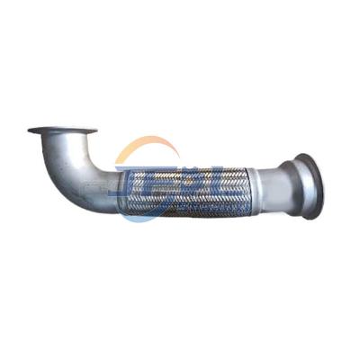 China Exhaust Flexible Pipe WG9727549088 Flexible Metal Hose For Sinotruk HOWO 7 A7 T5G T7H Truck for sale
