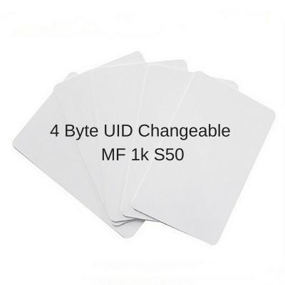 China 13.56MHz Uid Changeable RFID Card ISO14443A Block 0 Sector Writable / IC Copy Clone for sale