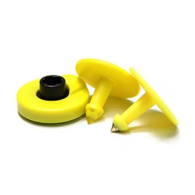 China Maximize Efficiency And Productivity HDX/FDX 134.2khz RFID Ear Tag Passive Round Livestock Animal Tag for sale