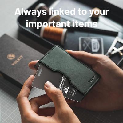 China Thin Find My Tag Tracker Anti Lost Smart Airtag Card GPS RFID Finder Wallet Tracker Card for sale