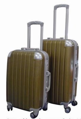 China Aluminum Mouth PC ABS travel trolley luggage cases bag from baigou biggest factory price for sale