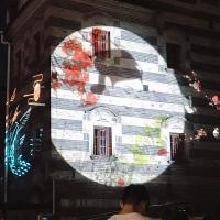 China Theme Park High Building 400W Outdoor Gobo Projector LED Effect Lights Customized for sale