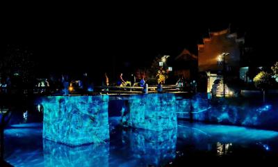 China 60watt White Led Outdoor Water Wave Floor Light For Towns Project for sale