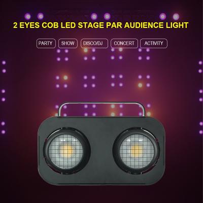 China 2 Eyes 2*90W Dmx512 Control Splicing Cob Audience Blinder Effect Stage Light for sale