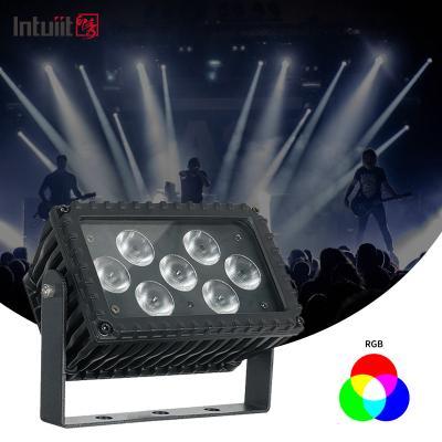 China 7x3W RGBW LED Outdoor 25 Degree Angle Architectural Projection Floodlight Facade Light  For Building for sale