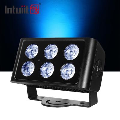 China New Design Outdoor Architectural Landscape LED Lighting Narrow Beam Angle IP65 6*5W RGBW DMX512 LED Floodlights for sale