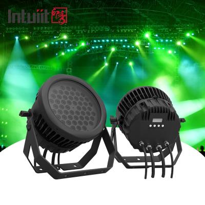 China Outdoor 54*3w RGBW For Stage Par Lights IP65 Waterproof Concert Wedding 54 Parcan Stage Dmx Led Light for sale