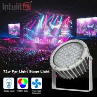 China 72w RGBW DMX512 Waterproof Led Flood Light Exterior Landscape Garden Round Stage Par Light for sale