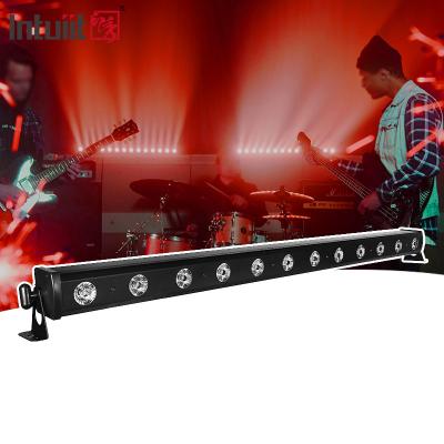 China 12x2W RGBW LED Stage Light 4in1 Sound Activated Controlled DJ Light Bar Church Wedding Lighting Led Wall Washers for sale